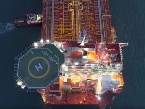 FPSO Liza Unity producing and on hire