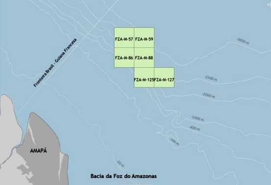 PETROBRAS TO ASSUME 100% OF FIVE BLOCKS IN FOZ DO AMAZONAS BASIN