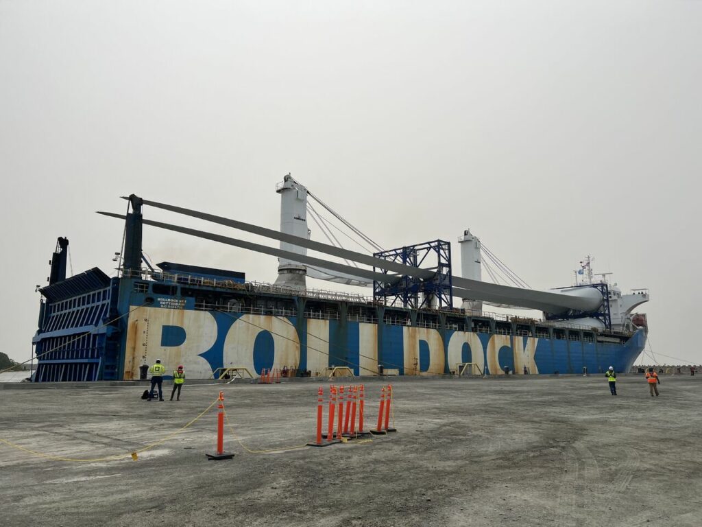 First Vineyard Wind 1 Blades Touch Down in Massachusetts